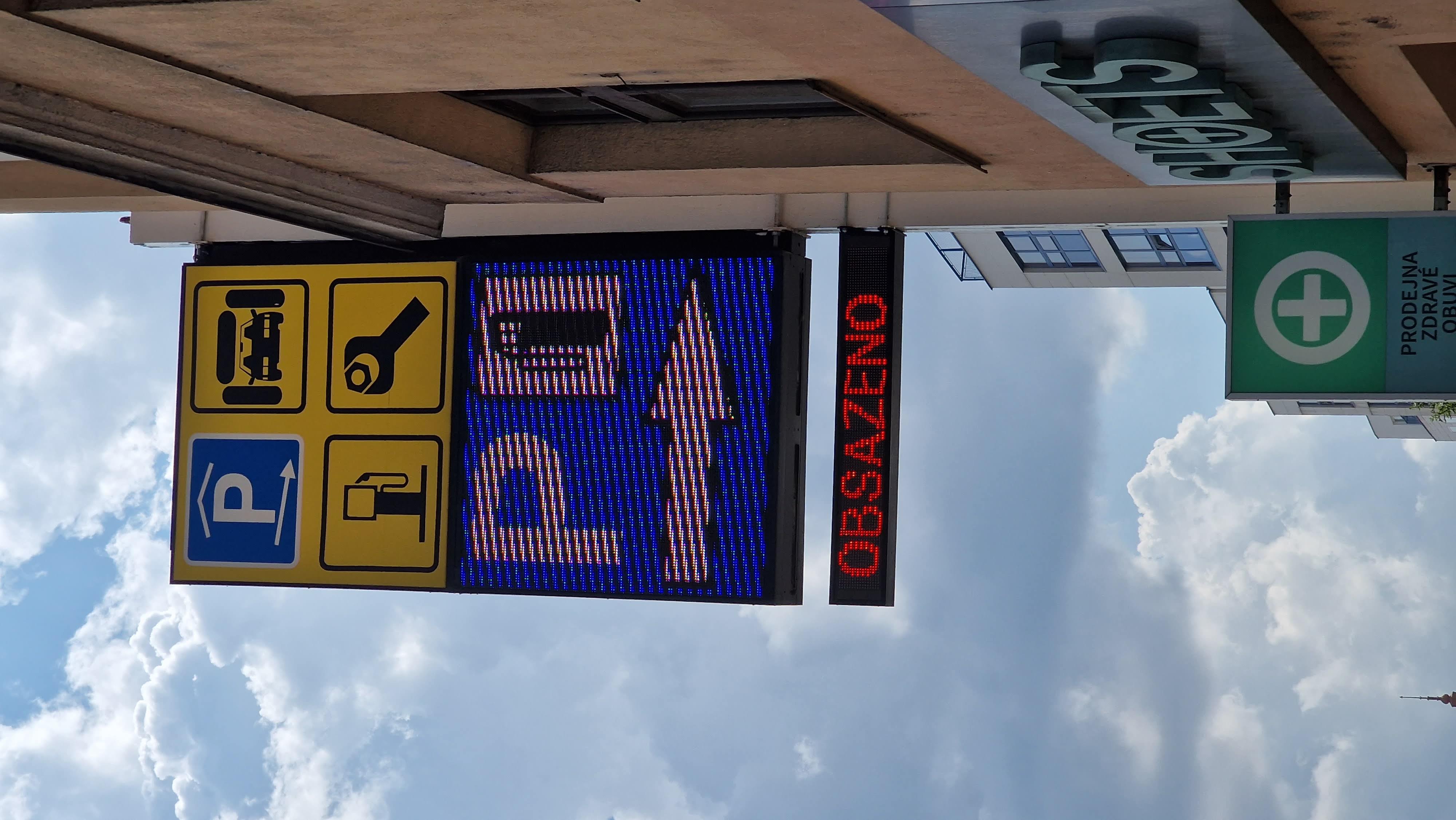 LED information board | AS Parking - Car Park Technology